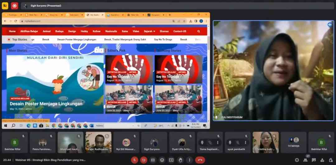 Webinar 5 Sahabat PembaTIK DIY: Strategi Bikin Blog yang Inspiratif