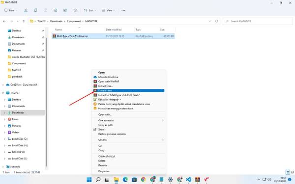 Cara Menginstall Mathtype di Windows